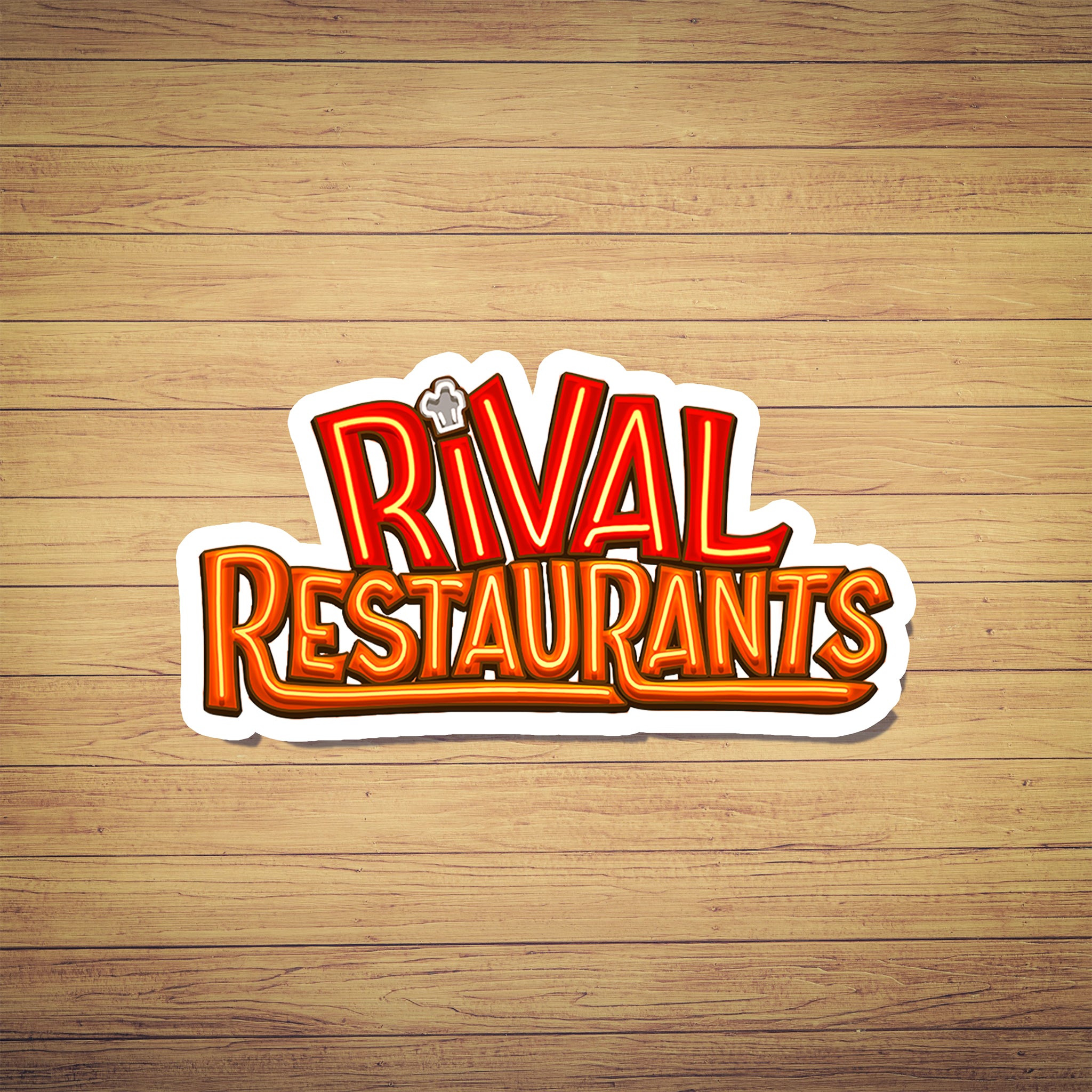 Rival Restaurants [Board Game] Logo Sticker – Gap Closer Games